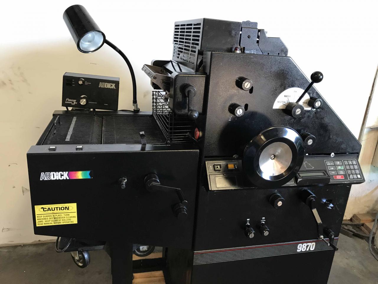 Lot #17: AB Dick 9870 Offset Press with Crestline Dampening - 13 x 18 ...